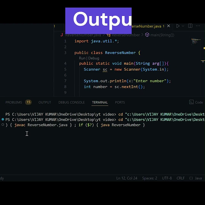 #Reverse a number in java #leetcode problem number 7 #14/100 day #100daysofcode - YouTube