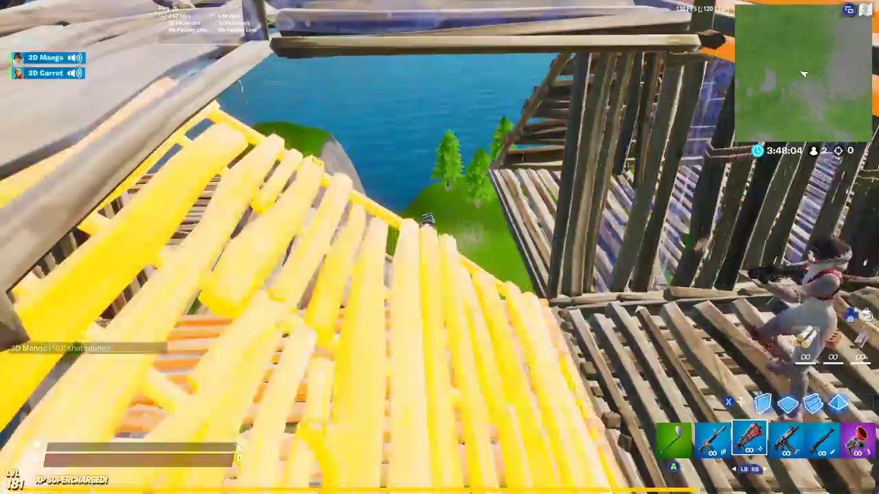 Playing Fortnite 120fps Switch pro controller - YouTube