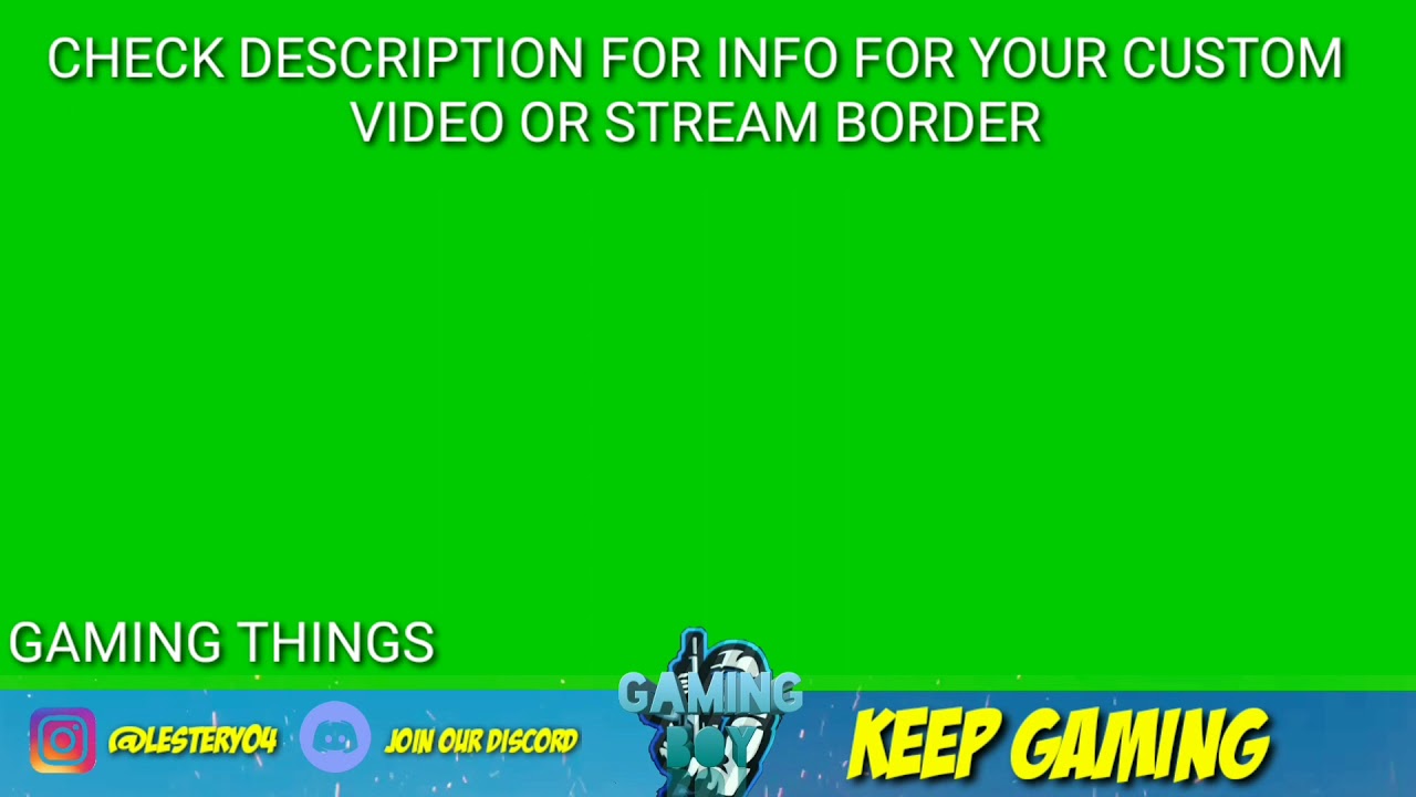 Video border for your video or stream overlay - YouTube