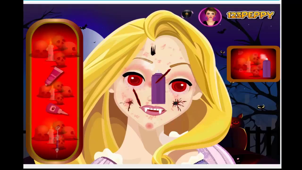 Rapunzel Vampire Resuretion Cartoon Video Game For Kids - YouTube