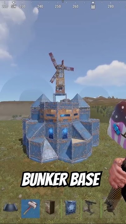 the best bunker base design #rust #rustplayer #shorts #base #rustbase #build #bunker - YouTube