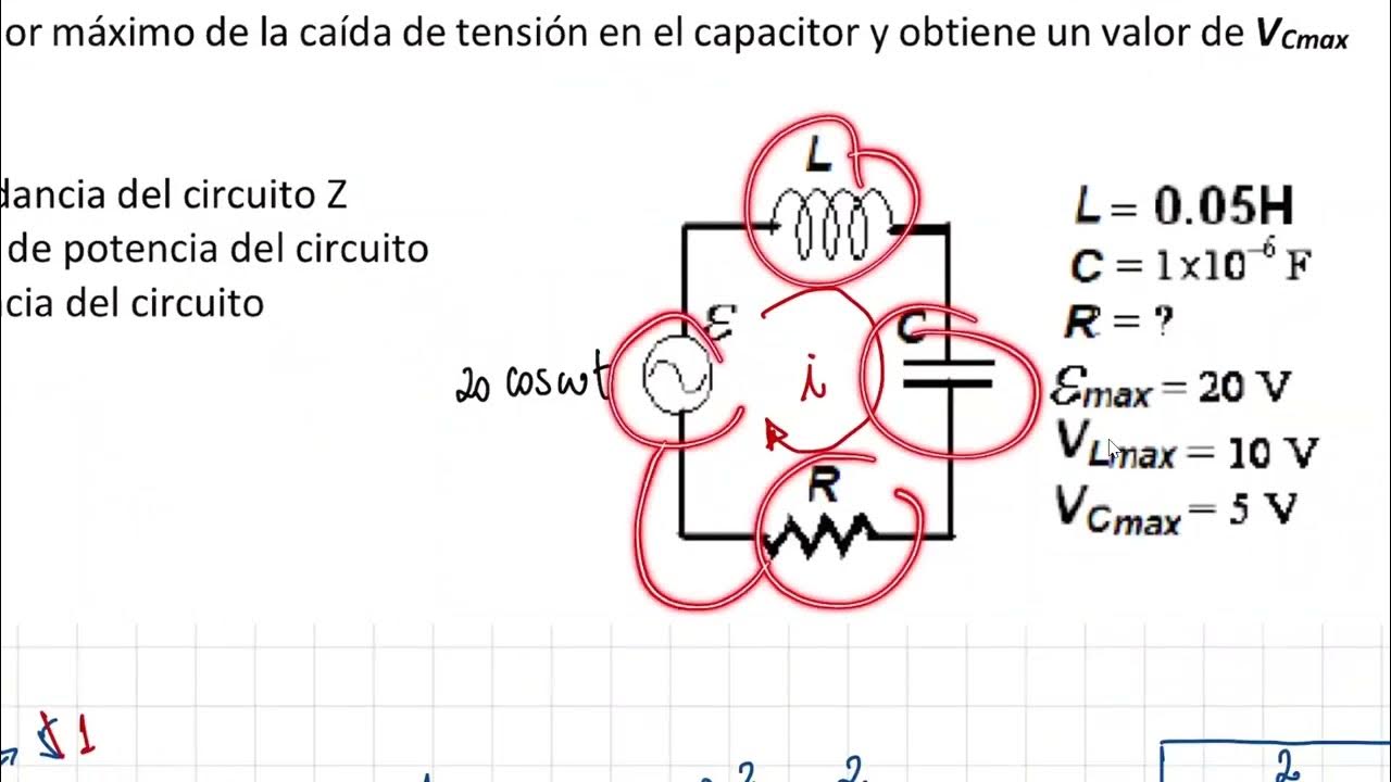 Corriente Alterna: Circuito en Serie con Diagrama Fasorial, Ejercicio 1. - YouTube