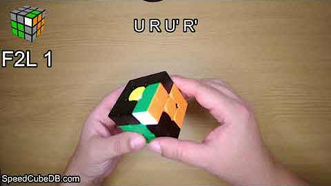 First Two Layers (F2L) Algorithms - Front Right Slot - YouTube