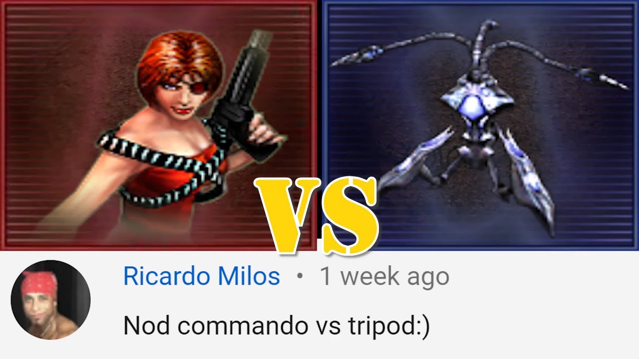 Nod Commando vs Scrin Tripod - YouTube