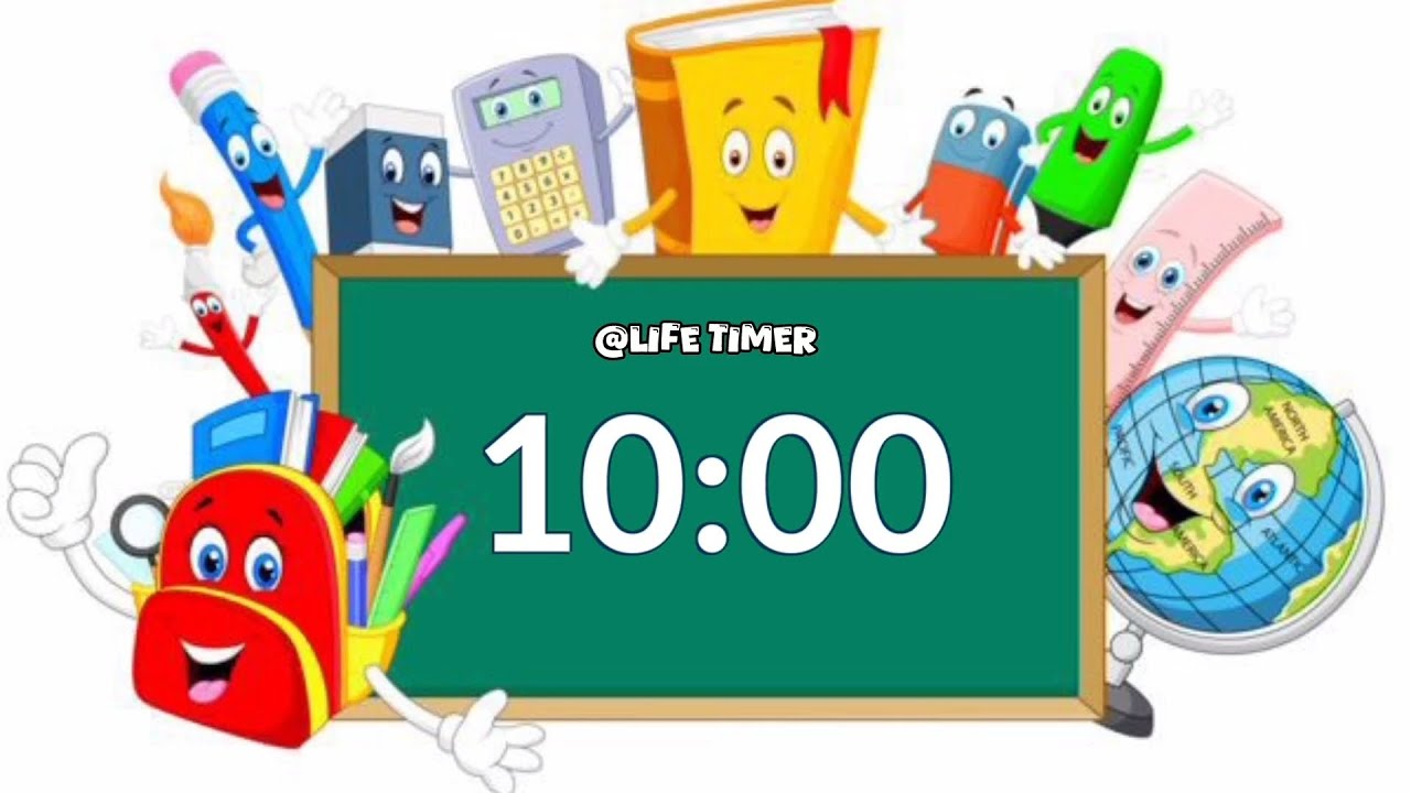 10 Minute Classroom Timer | Great for Study Sessions! - YouTube