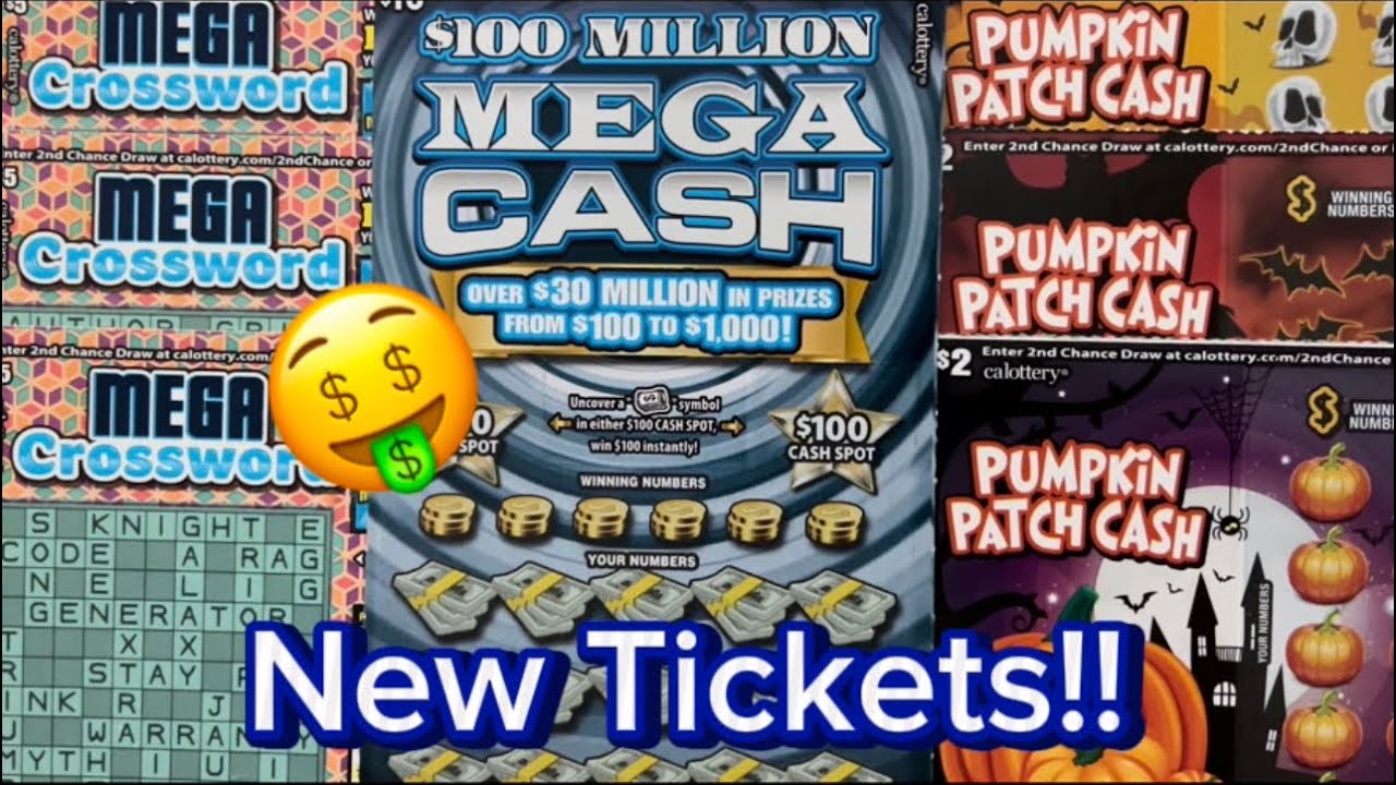 $100 Million Mega Cash!! Pumpkin Patch Cash!! Mega Crossword!! - YouTube