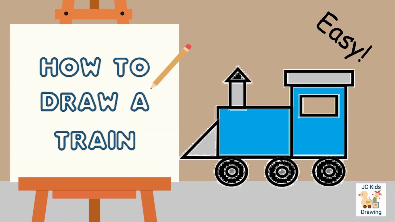 How to draw a Train| Art Pre K Homeschool Curriculum | Pre K Learning ...