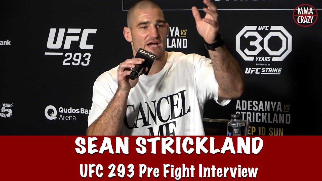 Full Sean Strickland UFC 293 Pre Fight Interview - YouTube