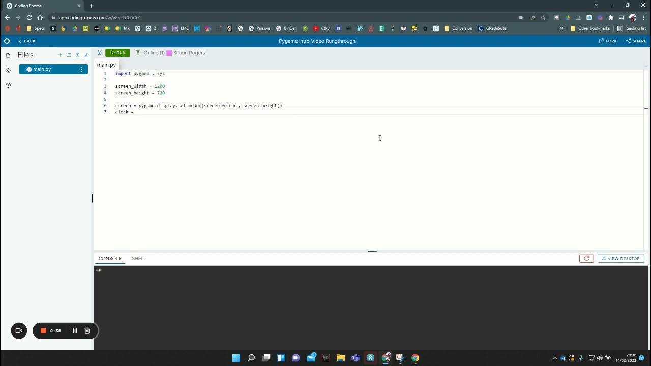 Pygame intro 1 - YouTube