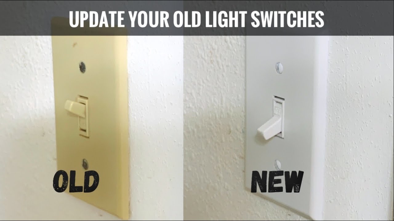 How to change out a light switch and update the look - YouTube