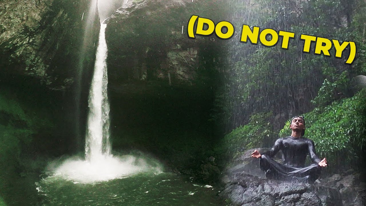 DOING YOGA UNDER A WATERFALL ( DANGEROUS ) - Devkund Waterfall Trek ...