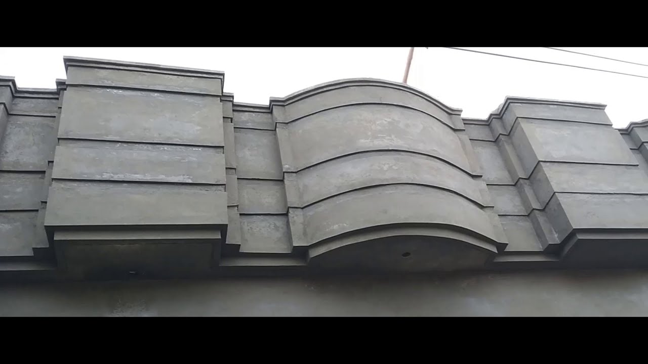 home front design ghar ka front design parapet front side complete ...