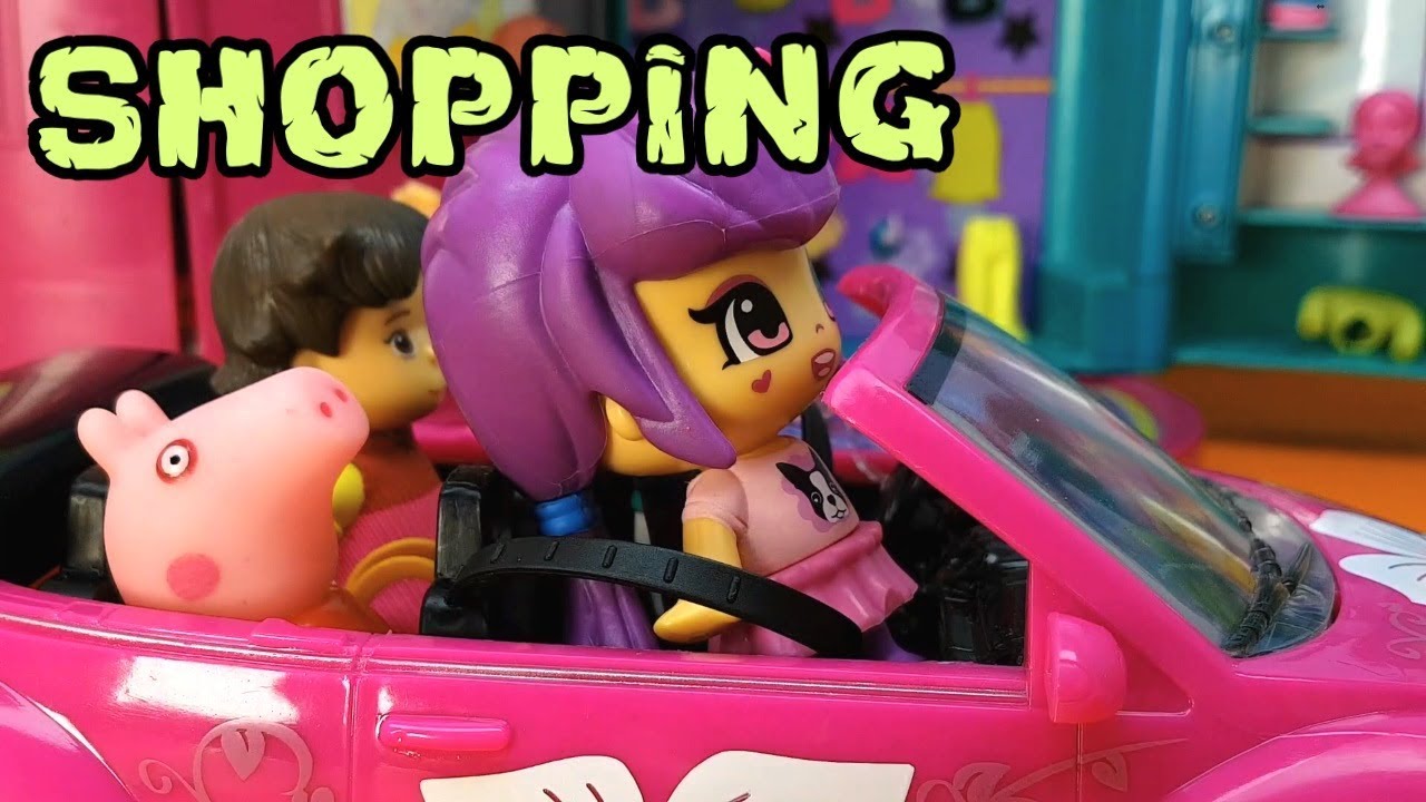 PEPPA PIG FA SHOPPING CON LE SUE AMICHE PINYPON , HEIDI E CATERINA ...