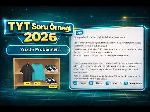 2026 TYT Yüzde Problemleri Örnek Soru | Soru No :1007