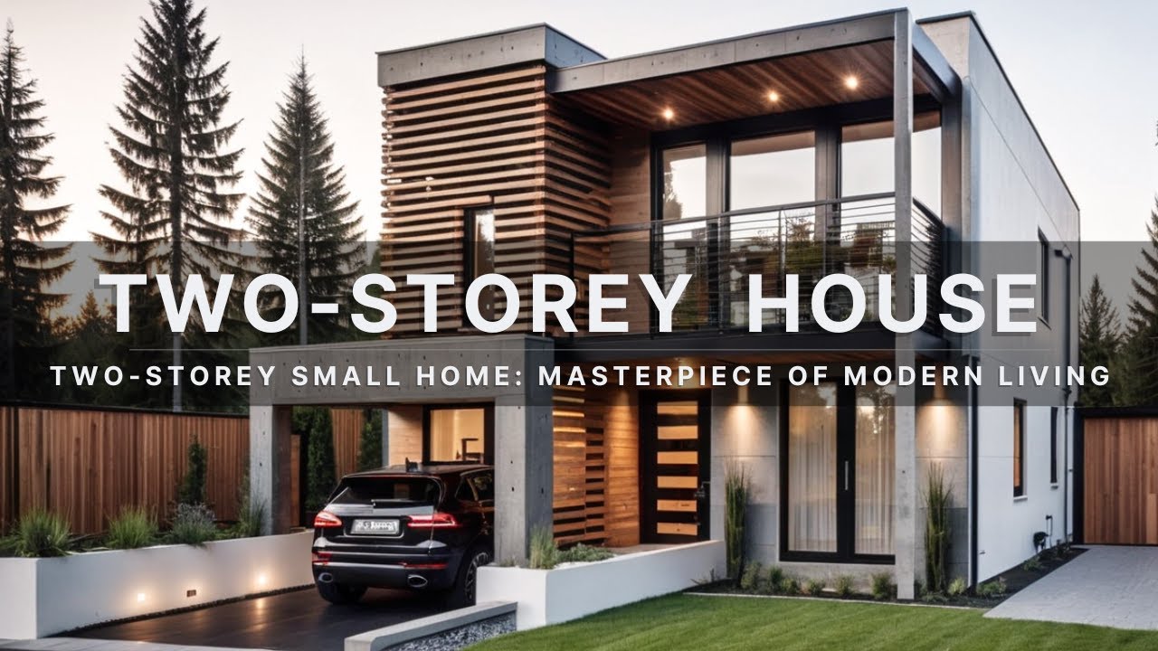 Two-Storey Small House Design, A Masterpiece of Modern Living - YouTube