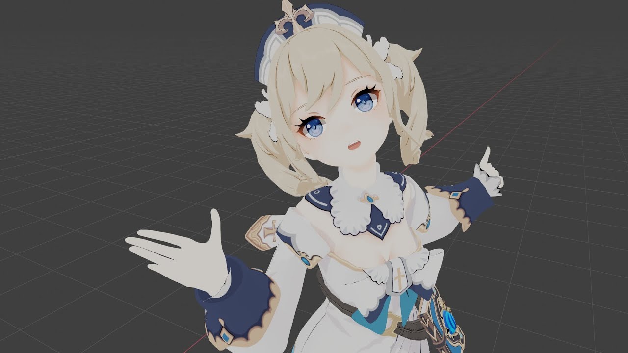 Barbara Dancing 2 | Blender cloth physics - YouTube