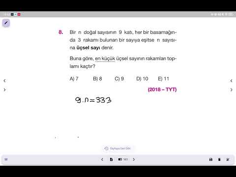 2018 TYT Matematik Sorusu Çözümü | ÖSYM Tarzı Soru Analizi | Ersin Erenkuş