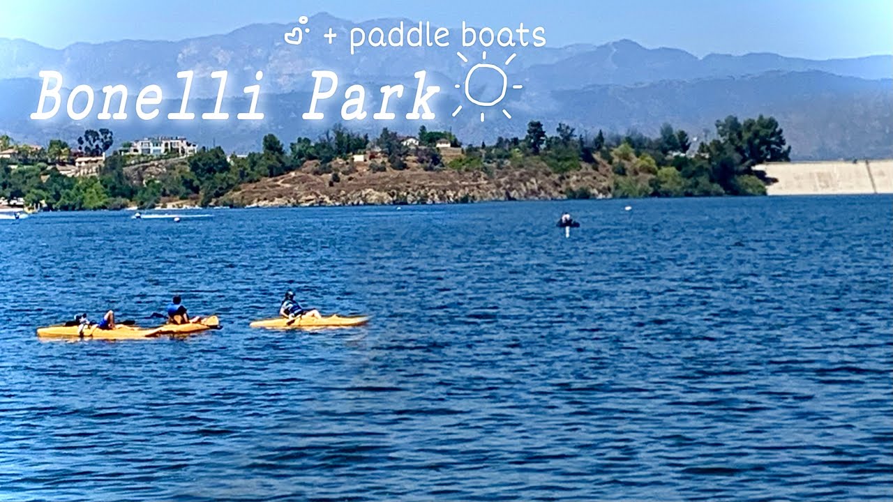 Visiting Frank G. Bonelli Park / Paddle boats - YouTube