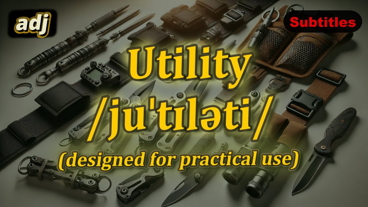[adj] Utility meaning (designed for practical use) with 5 examples ...
