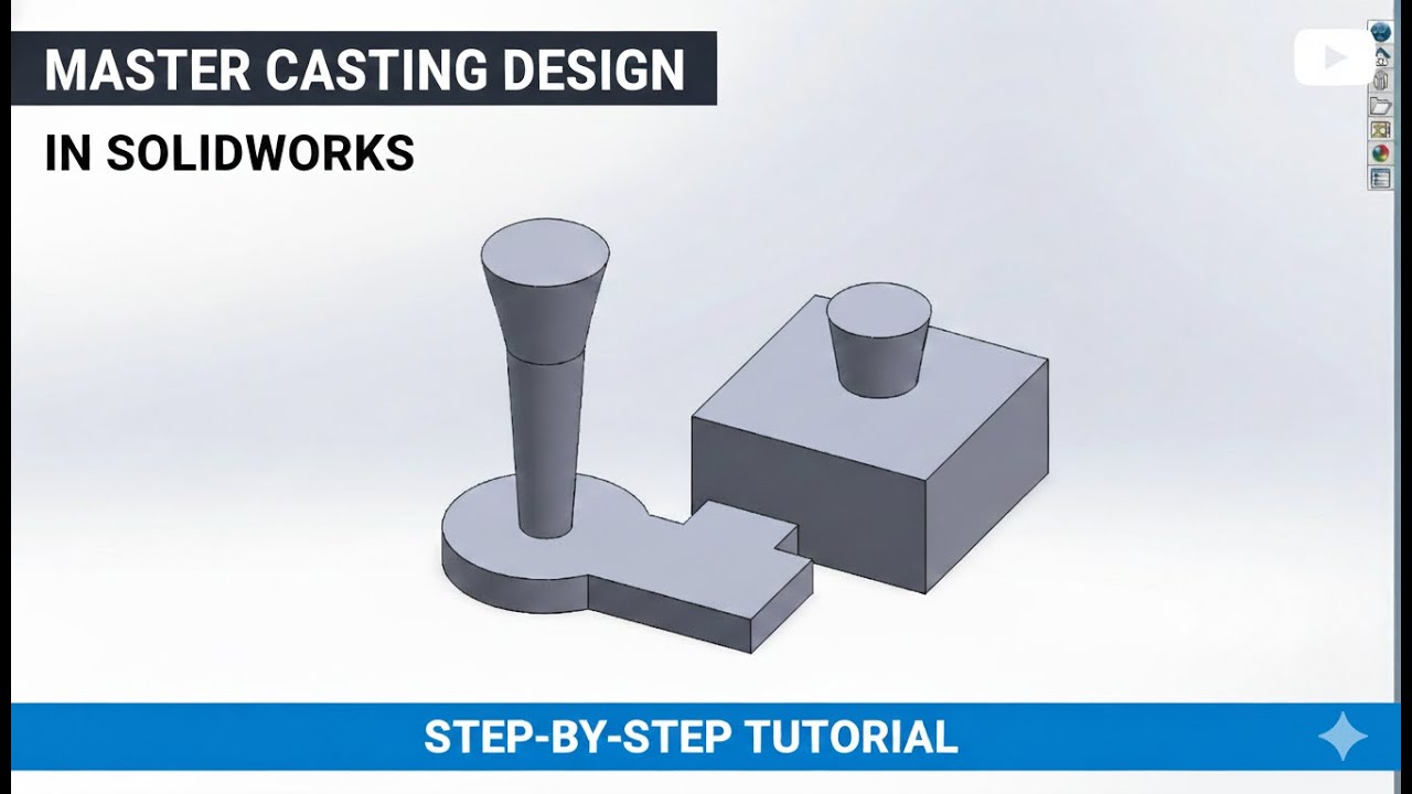 Master Casting Design in SolidWorks: Pouring Basin, Sprue, Runner, Cast ...