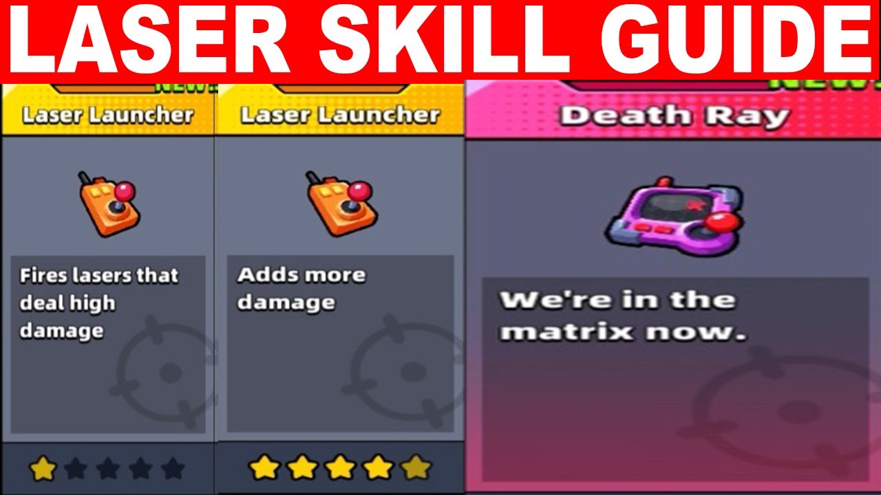Survivor io Laser Skill Full Guide 1 To 5 Stars Damage Test survivor-io-laser-skill-full-guide-1-to-5-stars-damage-test