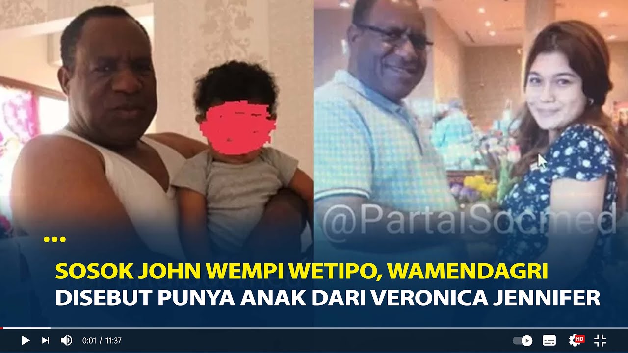 Sosok John Wempi Wetipo, Wamendagri Disebut Punya Anak Dari Wanita ...