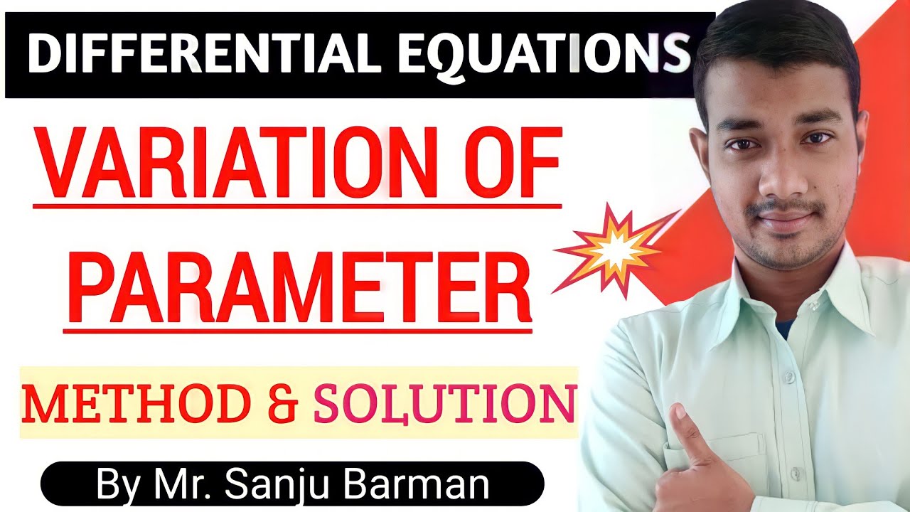 Variation of Parameter Method | Second Order Differential Equation ...