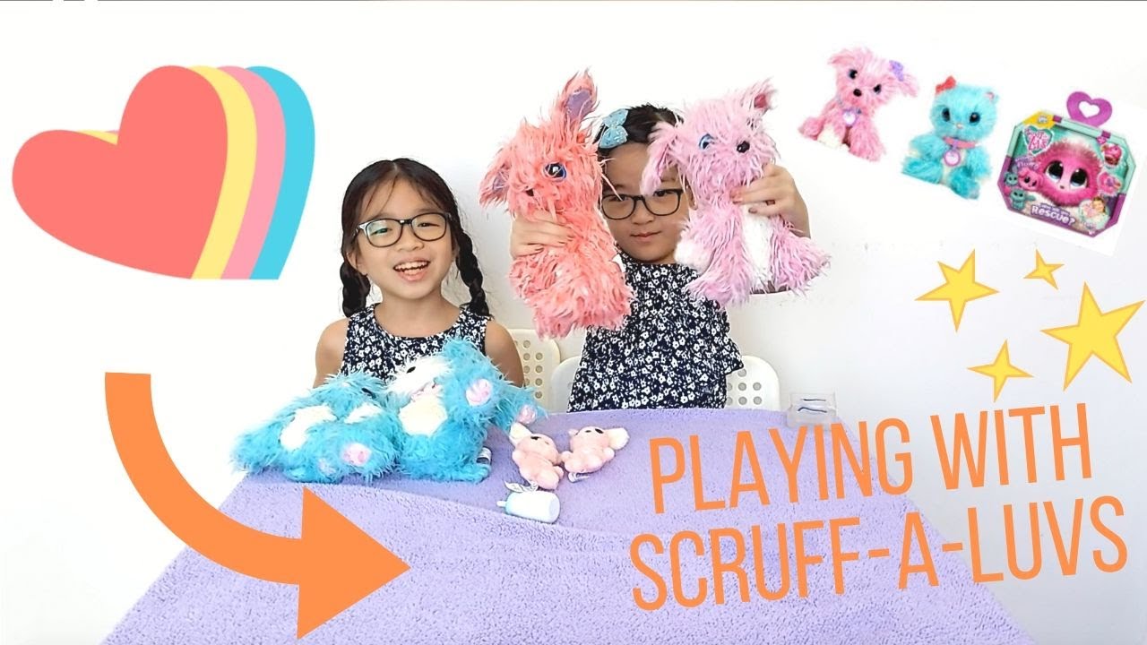 Bermain bersama SCRUFF-A-LUVS REAL RESCUE FAMILY PETS AND ELECTRONIC ...
