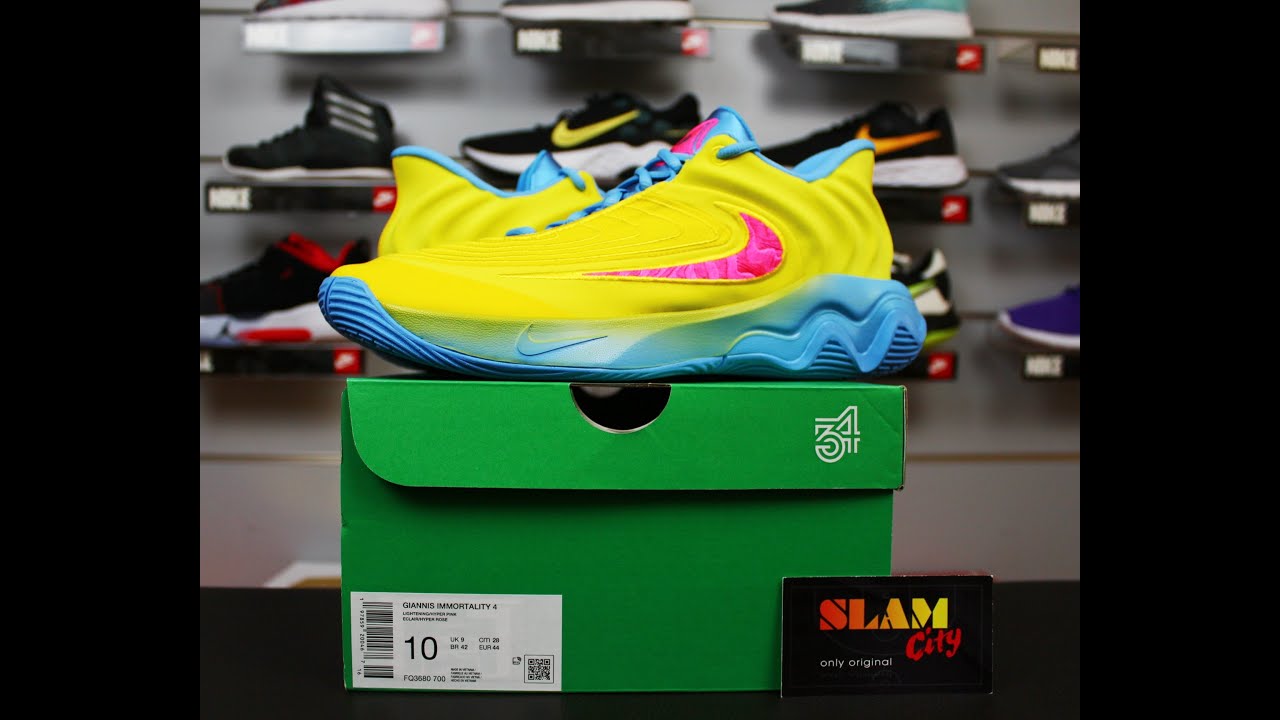 Nike Giannis Immortality 4 "FQ3680-700" - www.Slam.City - YouTube