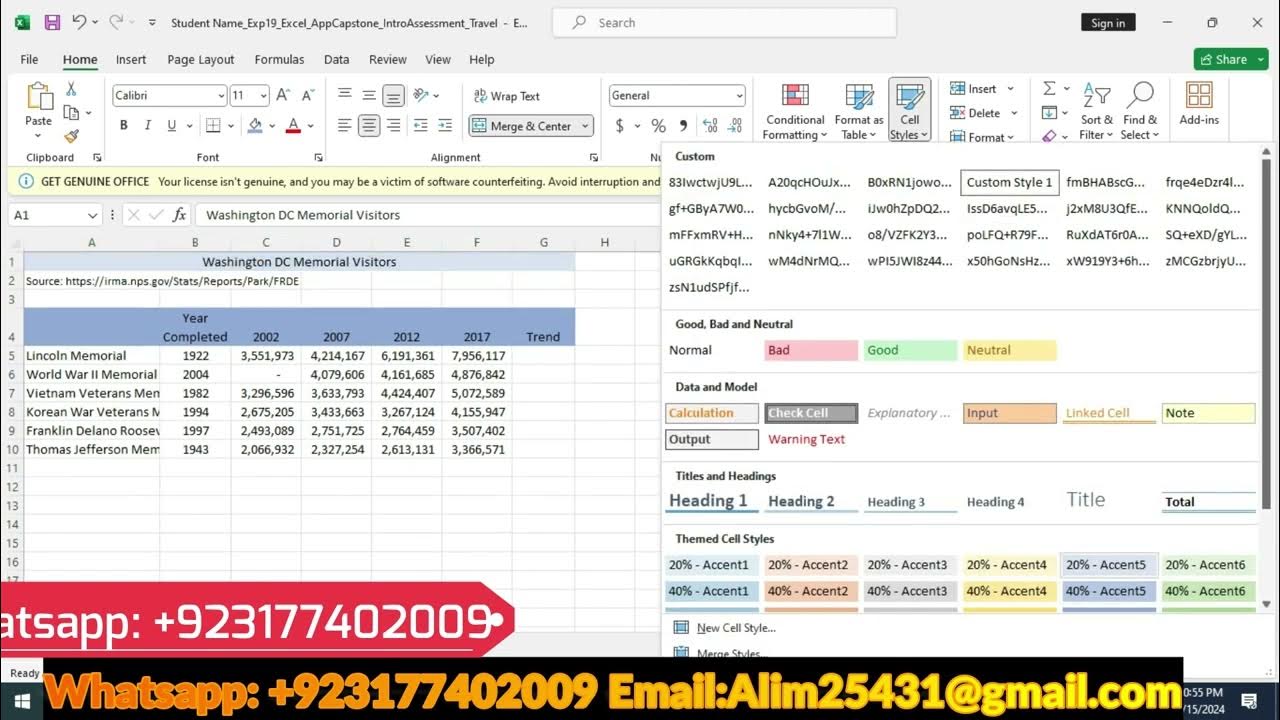 Exp19_Excel_AppCapstone_IntroAssessment_Travel | Excel IntroAssessment Travel - YouTube