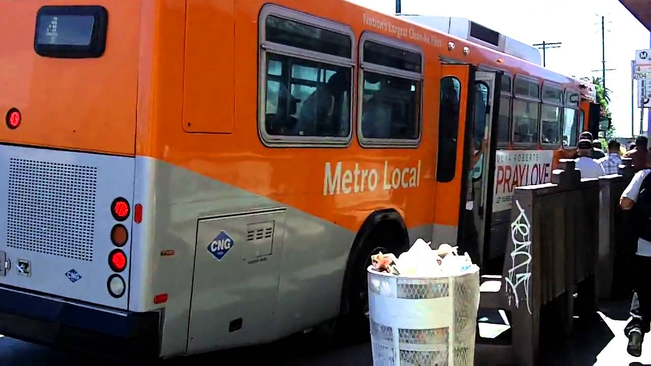 MTA Bus Line 4 In Los Angeles CA In Santa Monica Blvd WestBound MTA Bus ...