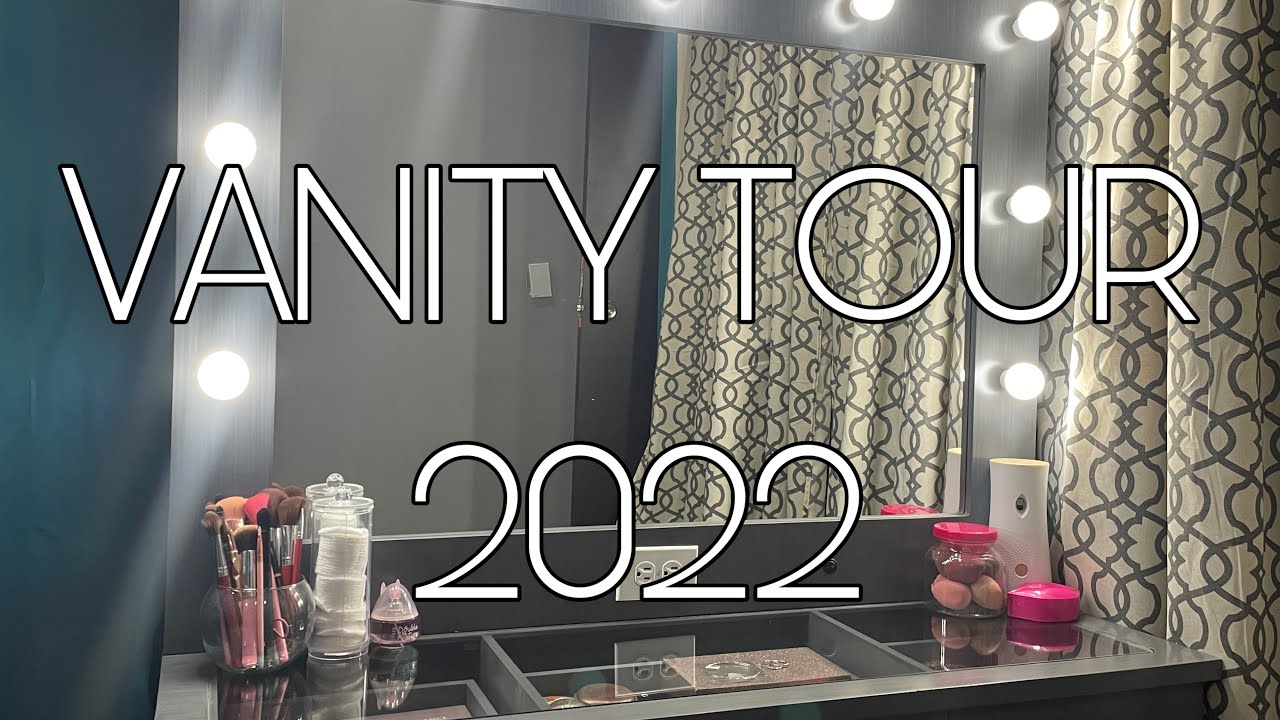 VANITY TOUR + ORGANIZACIÓN de MAQUILLAJE 🥰 COMPRÉ UN VANITY! DYI CÓMO ...