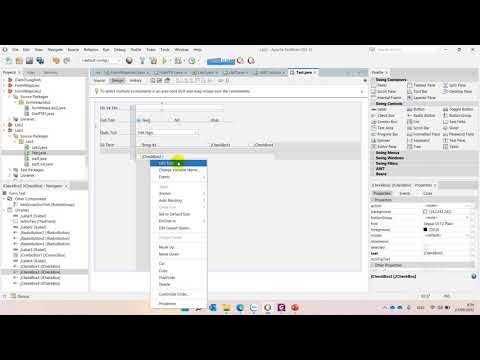 Java 2 - Thiết Kế Form Label TextField Combo Box Check Box Button Table - YouTube