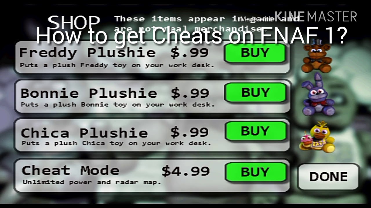 How to get CHEATS on FNaF 1 - YouTube