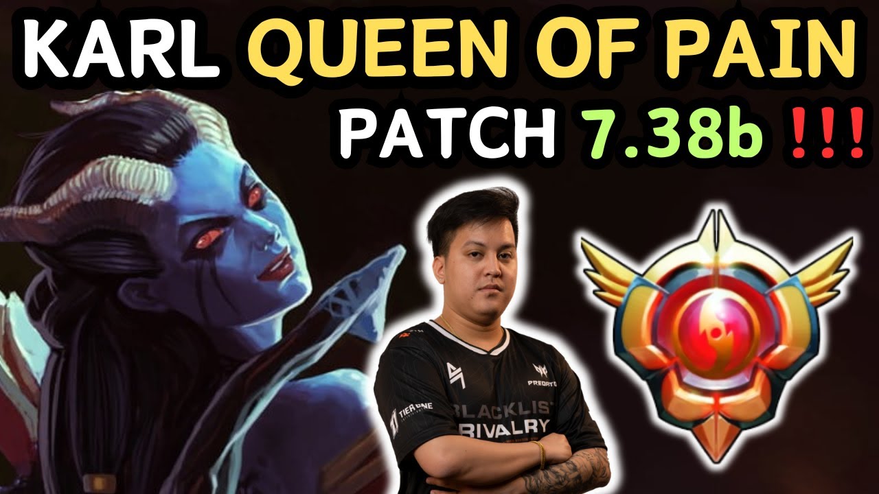🔥 NEW PATCH 7.38b - Rank 16 Karl QUEEN OF PAIN Midlane Gameplay Cooking ...