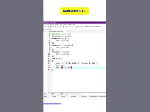 C++ Namespace #c #cpp #cprogramming #fypシ #viral #reels #programming #comment #fyr #us #usa # ...