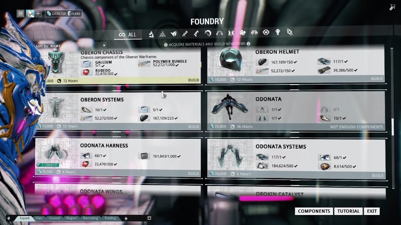 Warframe: Getting the Odonata Archwing (Beta Version 16.3-16.4) - YouTube