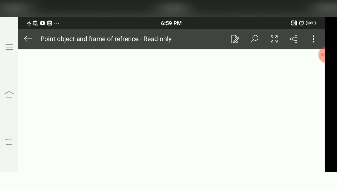 Point object and frame of reference - YouTube