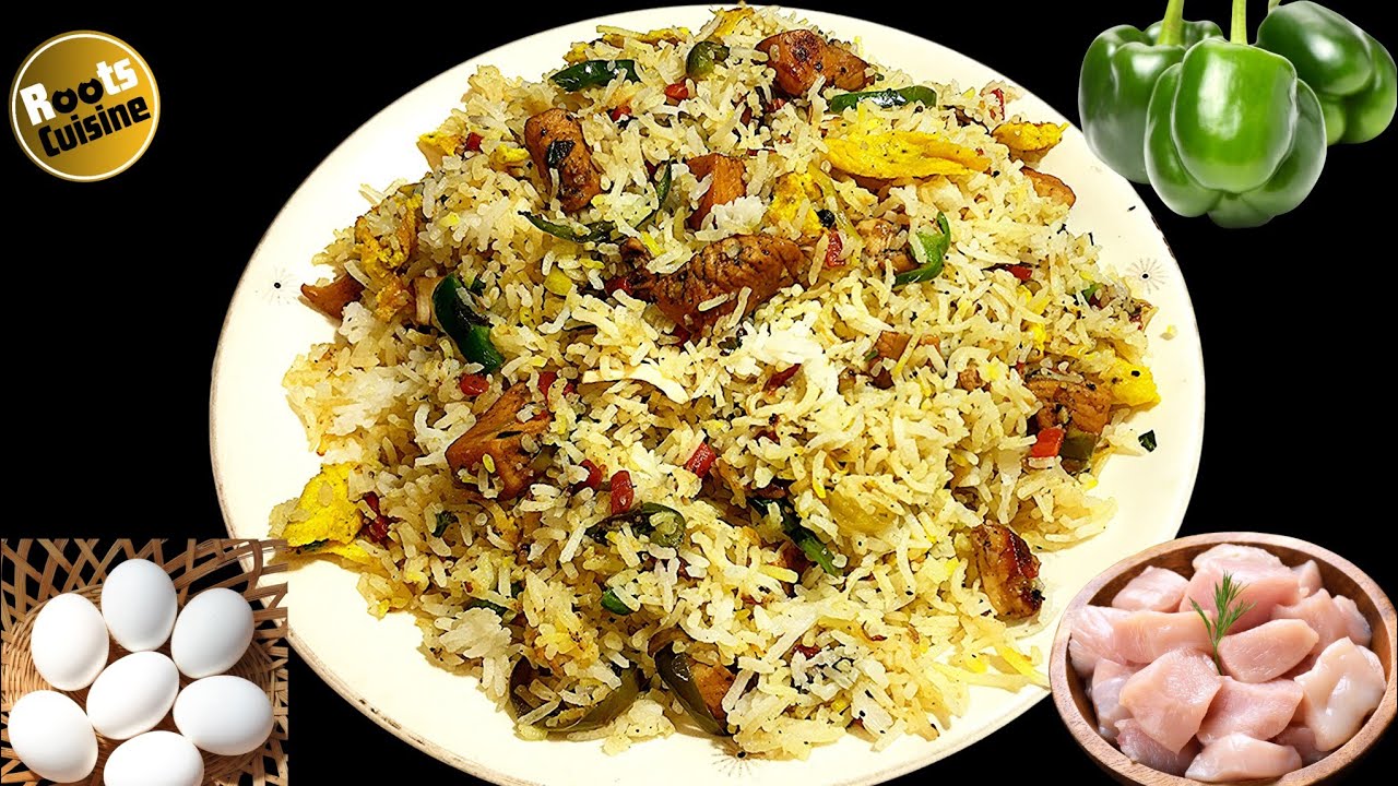 Chinese Biryani Recipe| Chicken and Vegetable Fried Rice Recipe by ...