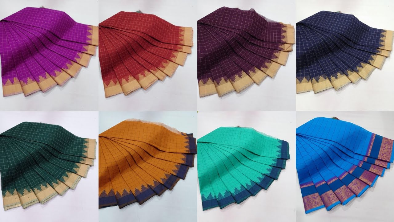 Latest Design Collection of Chettinad Cotton Checked Designs ...
