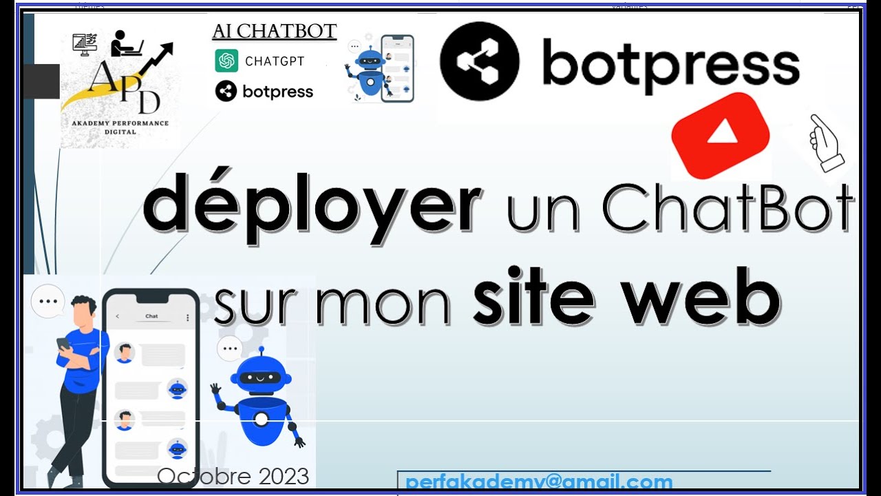 Comment déployer un ChatBot sur mon site web avec BotPress (Vidéo 07 ...