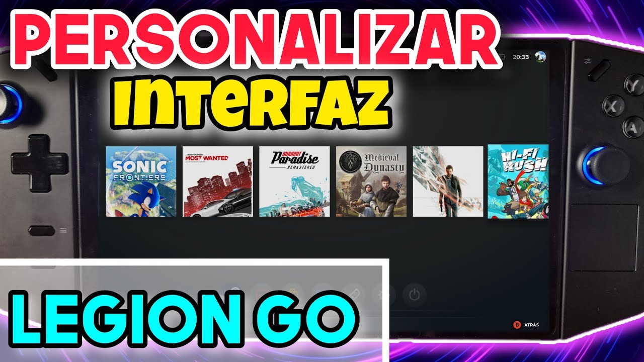 Legion go - Personalizar interfaz - YouTube