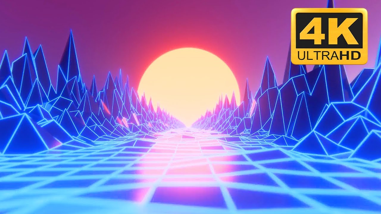 (No Copyright) AMAZING 3D NEON TUNNEL LOOP - YouTube