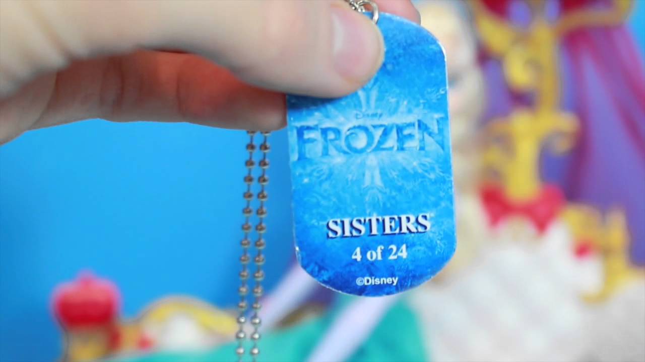Disney Frozen Surprise Blind Bag Dog Tag Surprise Stickers - YouTube