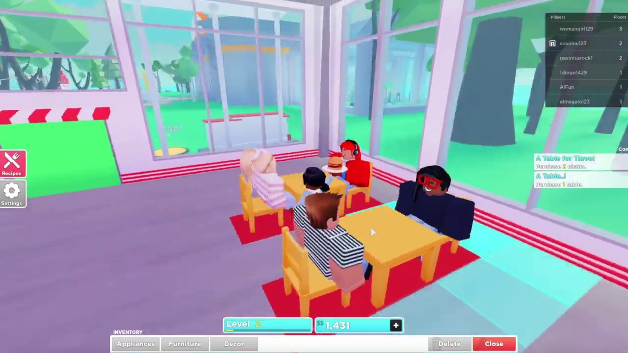 Roblox resturaunt - YouTube