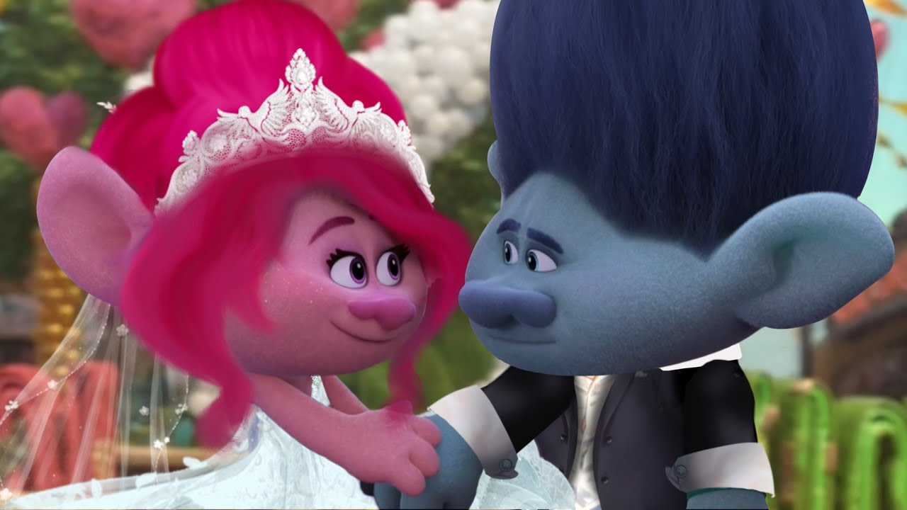 Wedding scene Trolls 3 Band Together Branch X Poppy's Kluz Cartoon ...