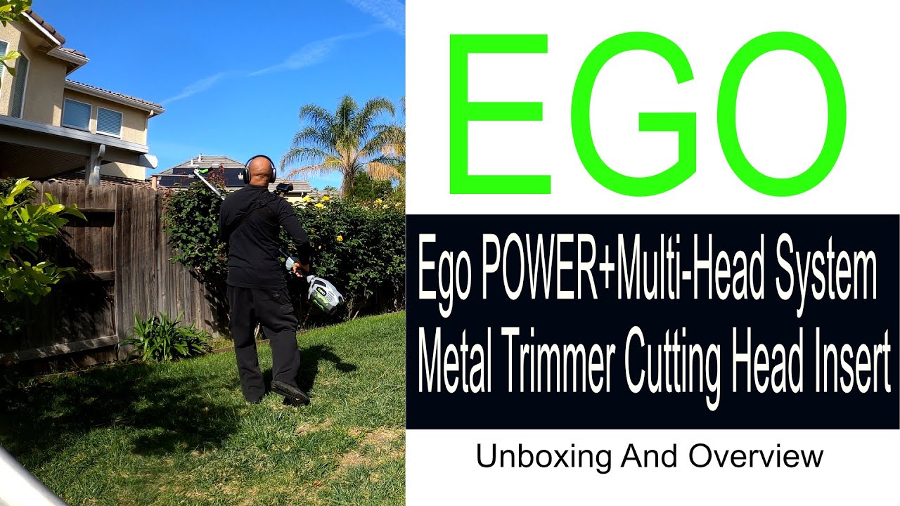 Ego POWER+Multi Head System Metal Trimmer Cutting Head Insert - YouTube
