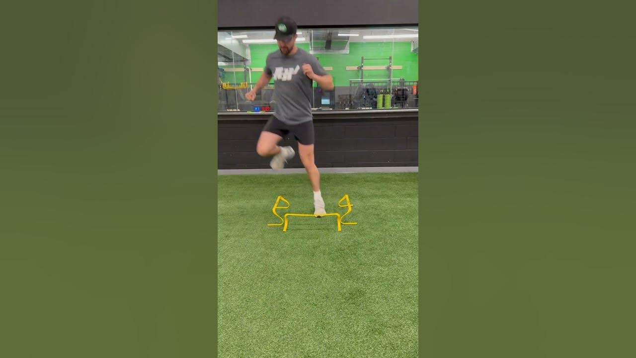 Mini Hurdle Single-Leg Hops (Inverted U Pattern) - YouTube
