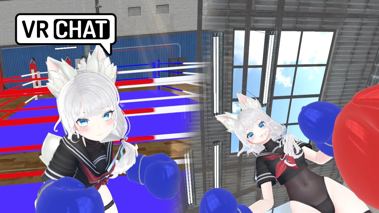 The fox girl's eyes are as clear as the sky🌠 VRchat POV BOXING - YouTube