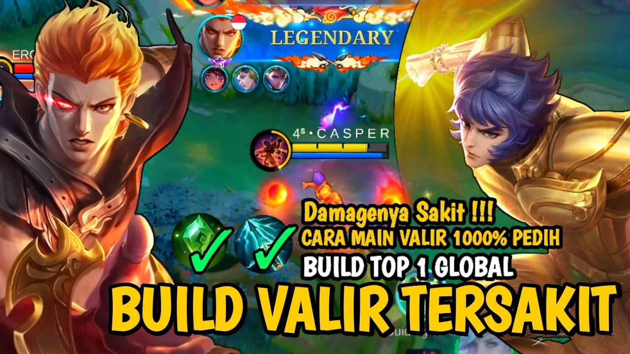 VALIR MAX DMG🔥 MENGHANCURKAN META BARU ~ BUILD VALIR PALING SAKIT 2025 ...